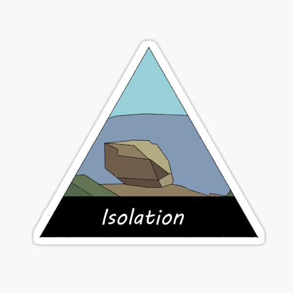 "Triangle Mount Isolation" Sticker for Sale by GraniteGranola | Redbubble