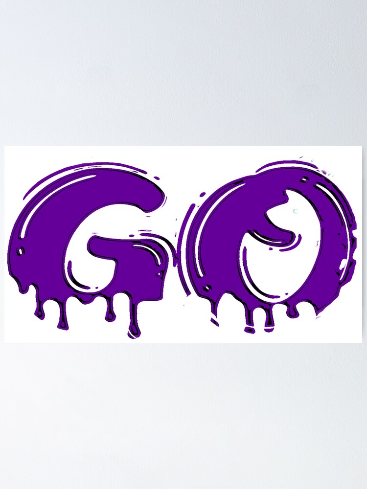 "Word GO with solid color " Poster by AmPROclub | Redbubble