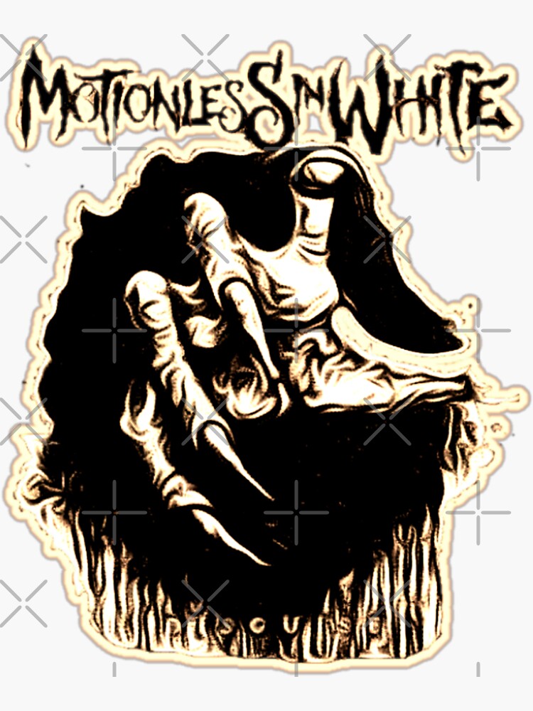 "Motionless In White" Sticker for Sale by BrisBones | Redbubble