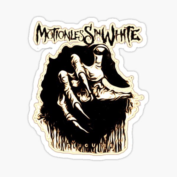 "Motionless In White" Sticker for Sale by BrisBones | Redbubble
