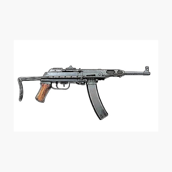 "K50M Vietnamese Submachine Gun" Photographic Print for Sale by king ...