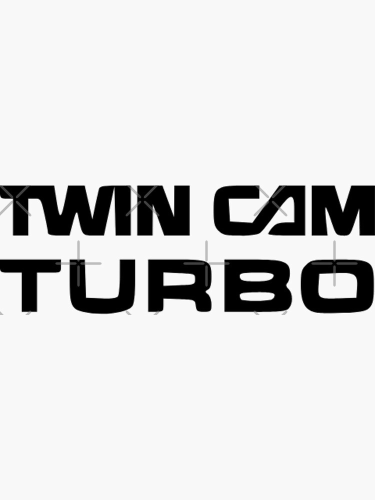"TWIN CAM TURBO" Sticker by Racingdecals | Redbubble