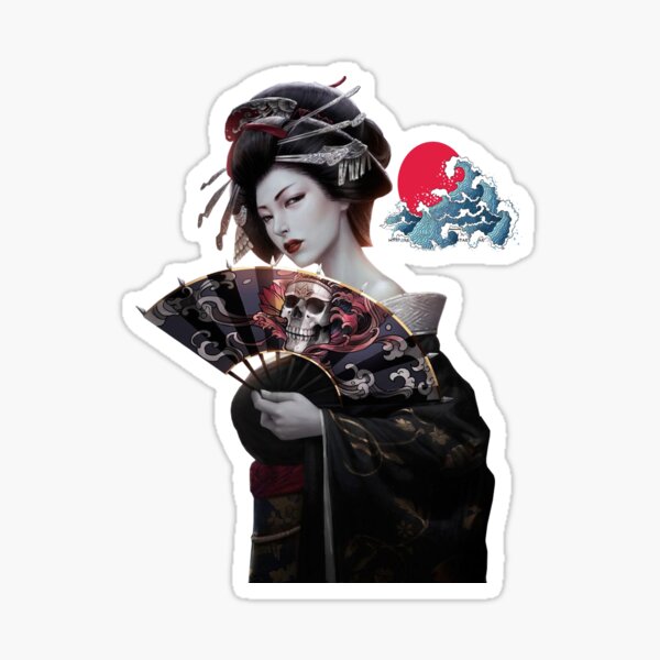"GEISHA JAPAN" Sticker by sippoke | Redbubble