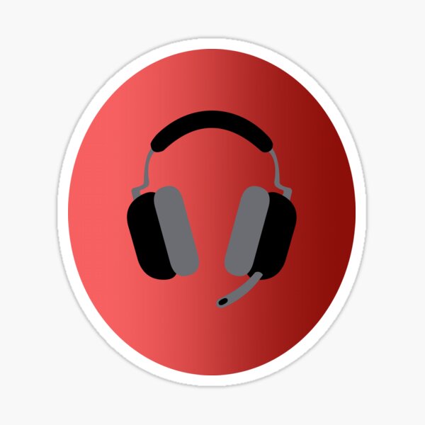 "Gaming Headset- Vector" Sticker by ClaryFrost | Redbubble