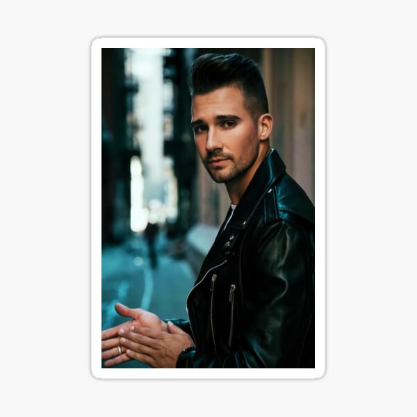 "James Aesthetic Poster" Sticker by VictJohnson | Redbubble