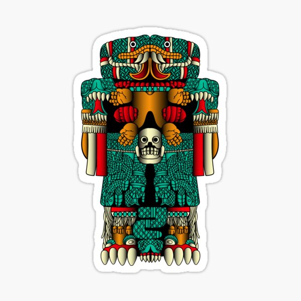 "coatlicue aztec god" Sticker for Sale by cat poe | Redbubble