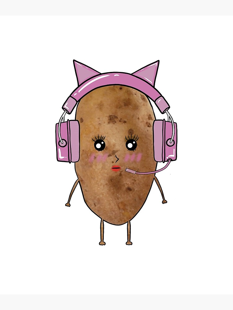 "Potato Gamer Girl" Poster for Sale by ClaryFrost | Redbubble