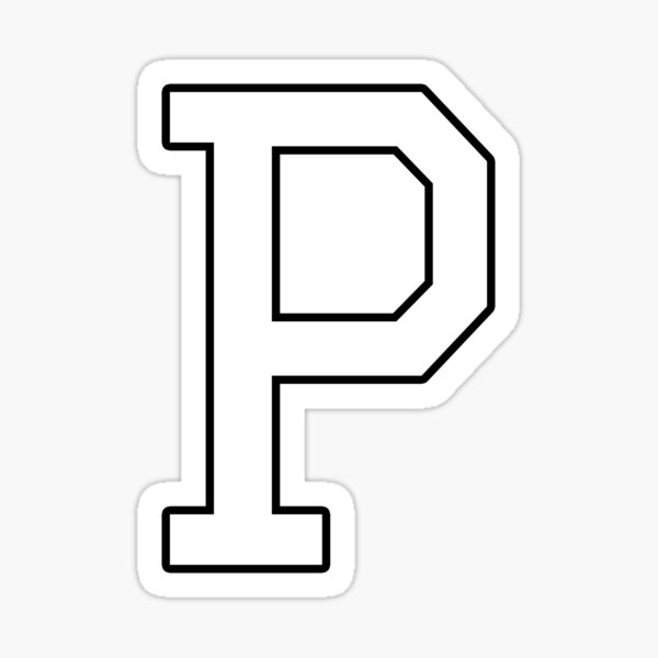 "Alphabet P" Sticker for Sale by kingnoelstore | Redbubble