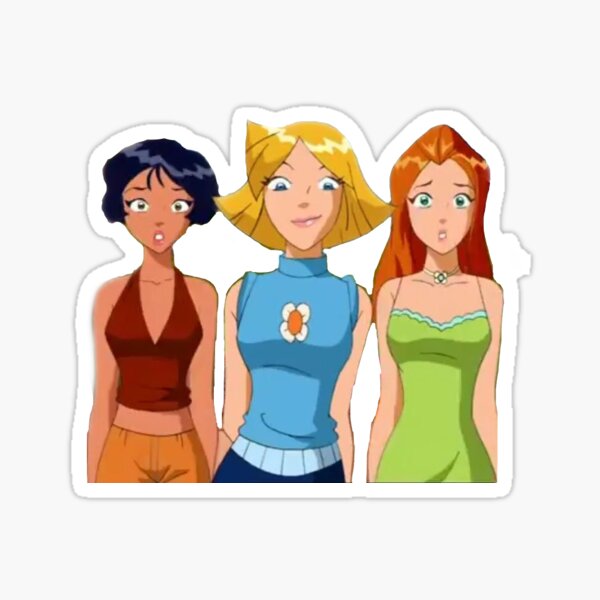 "Three Totally spies " Sticker for Sale by Kamila19 | Redbubble