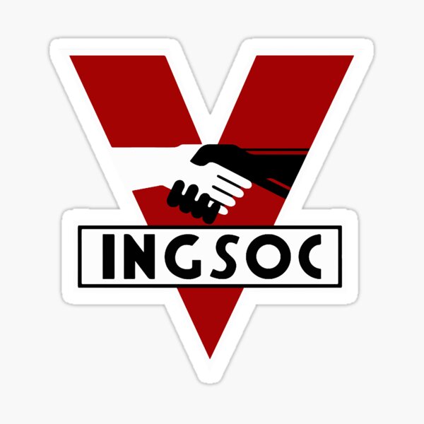 "1984 Ingsoc Logo" Sticker by dishaydin052 | Redbubble