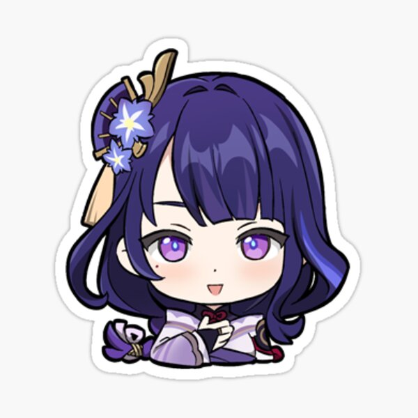 "Raiden Shogun / Ei Chibi Emoji-Aufkleber – Genshin Impact" Sticker von ...