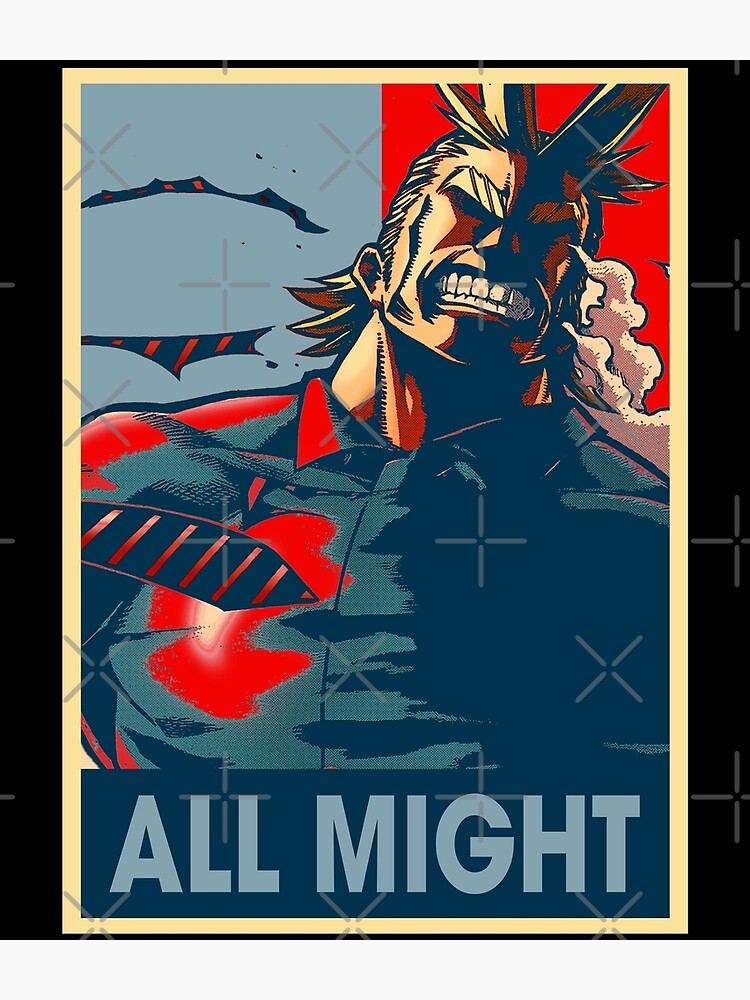"My Heros Design Academias Manga - ALL MIGHT" Poster for Sale by ...