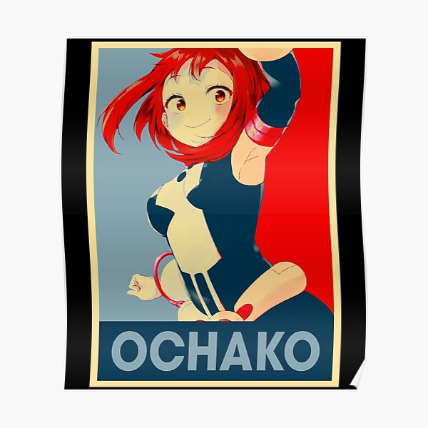 "My Heros Design Academias Manga - OCHAKO" Poster for Sale by ...