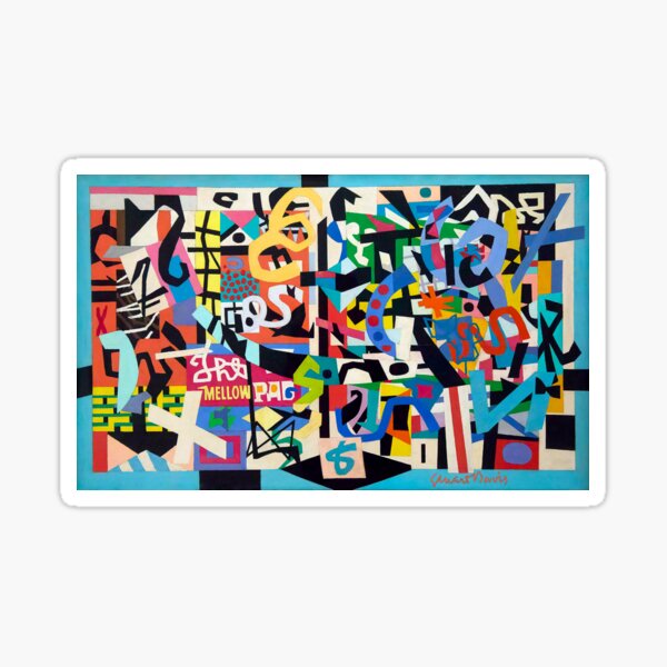 "Mellow Pad | Stuart Davis | " Sticker by ArtShapeShift | Redbubble