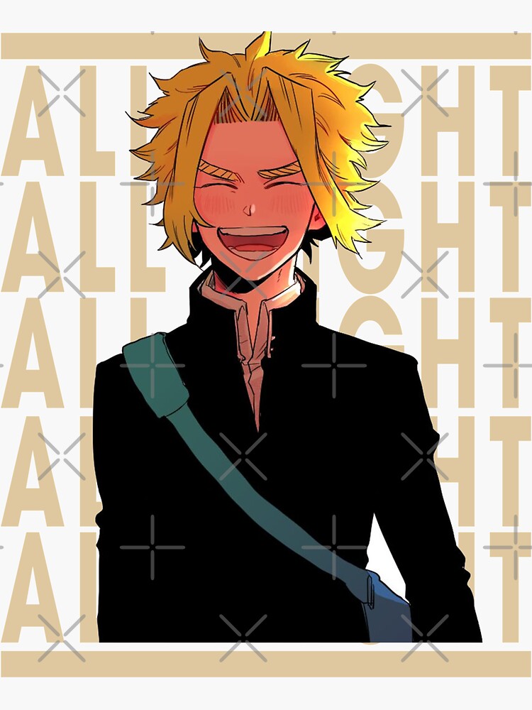 Love All Might My Heros Animations Academias Sticker By Jimharold8