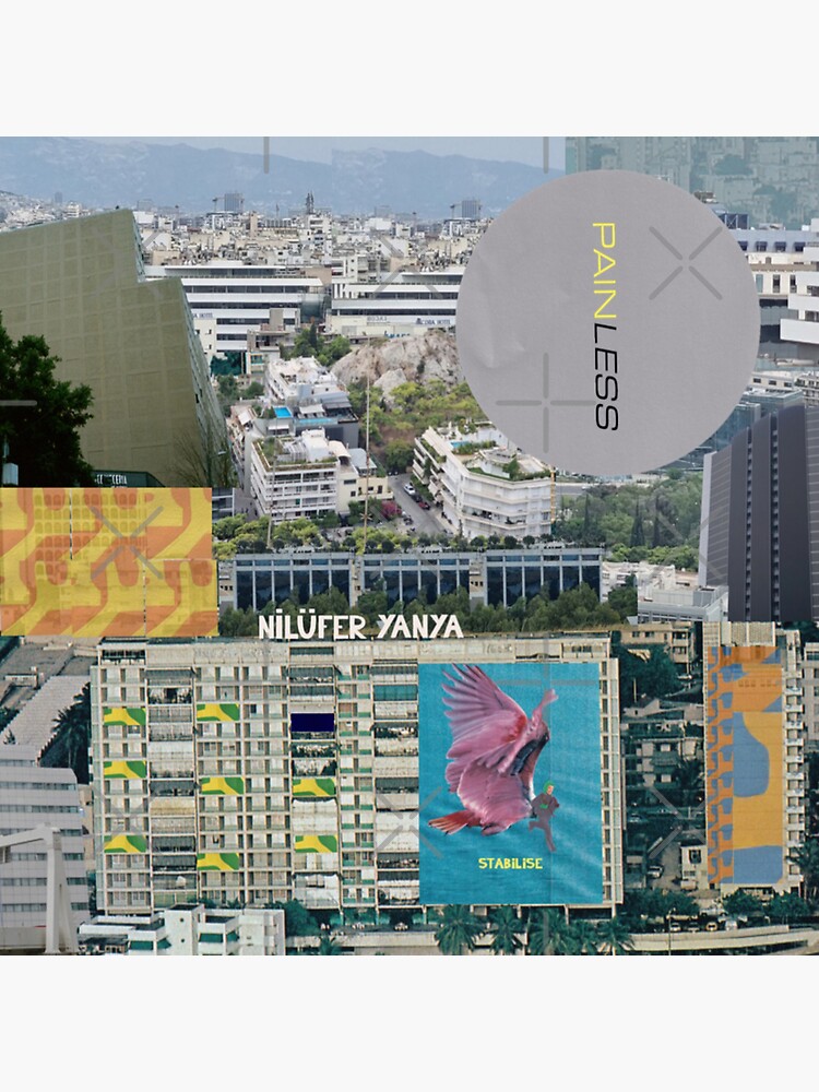 "Nilüfer Yanya PAINLESS" Sticker by maura-hooper | Redbubble