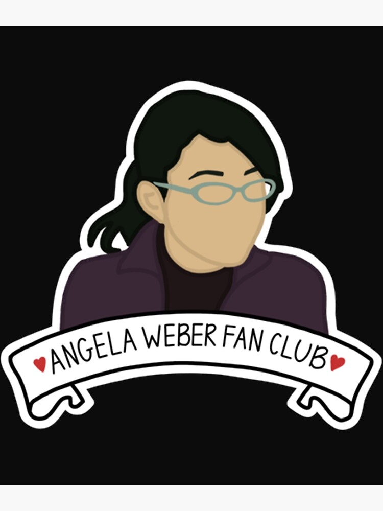 "Angela Weber Fan Club " Poster for Sale by ngbluedesig | Redbubble