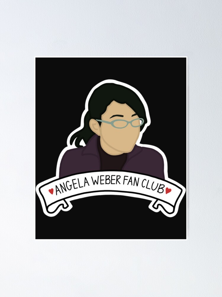 "Angela Weber Fan Club " Poster for Sale by ngbluedesig | Redbubble
