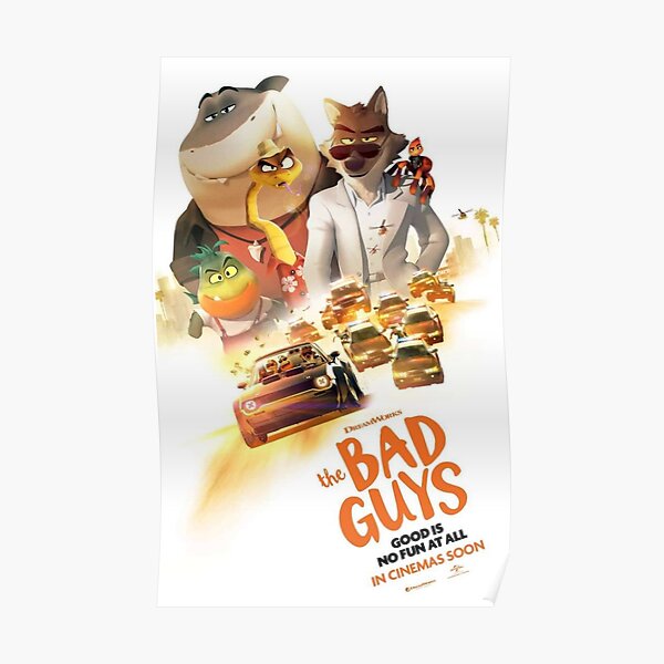 "the bad guys movie poster" Poster for Sale by earlhogn | Redbubble