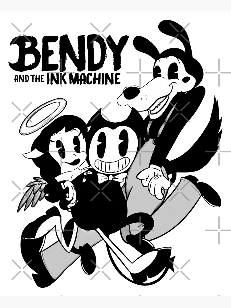 "Happy Bendy And The Ink Machine " Art Print for Sale by LoguiNoeraArt ...