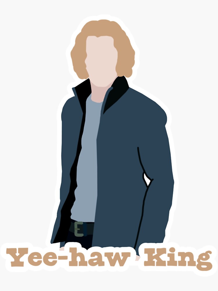 "Jasper Hale (Cullen) - Yee-haw King " Sticker by ngbluedesig | Redbubble