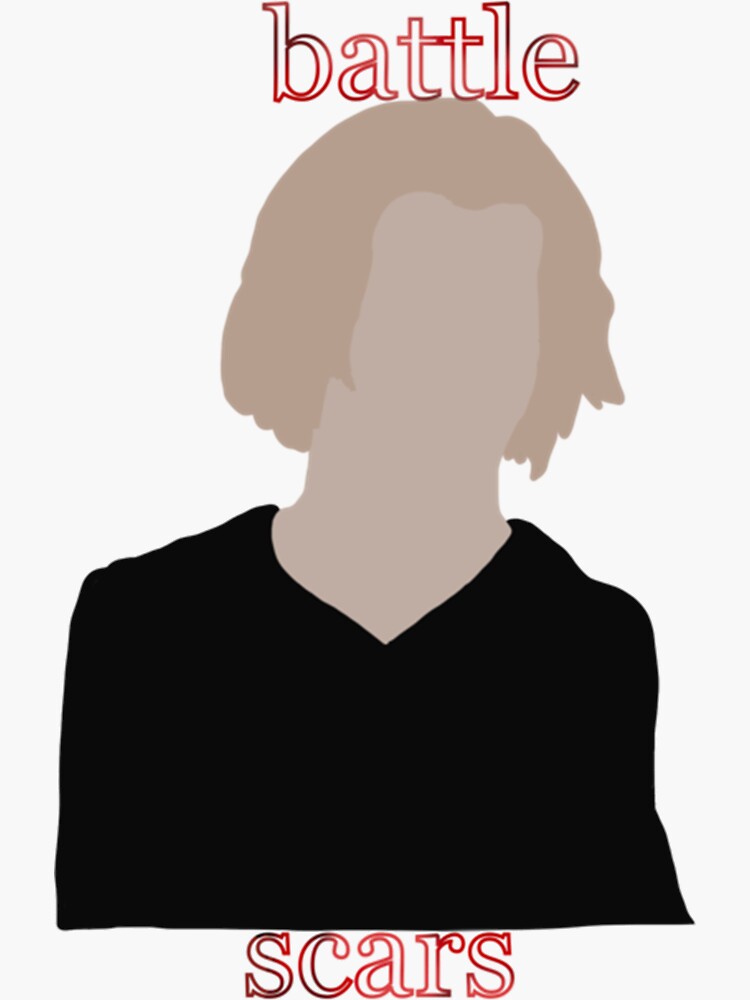 "Jasper Hale Battle Scars " Sticker by ngbluedesig | Redbubble