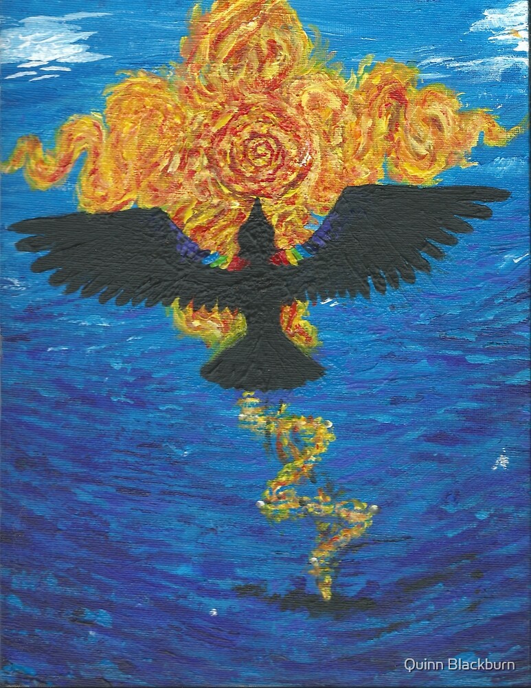 "Raven Steals the Sun" by Quinn Blackburn | Redbubble
