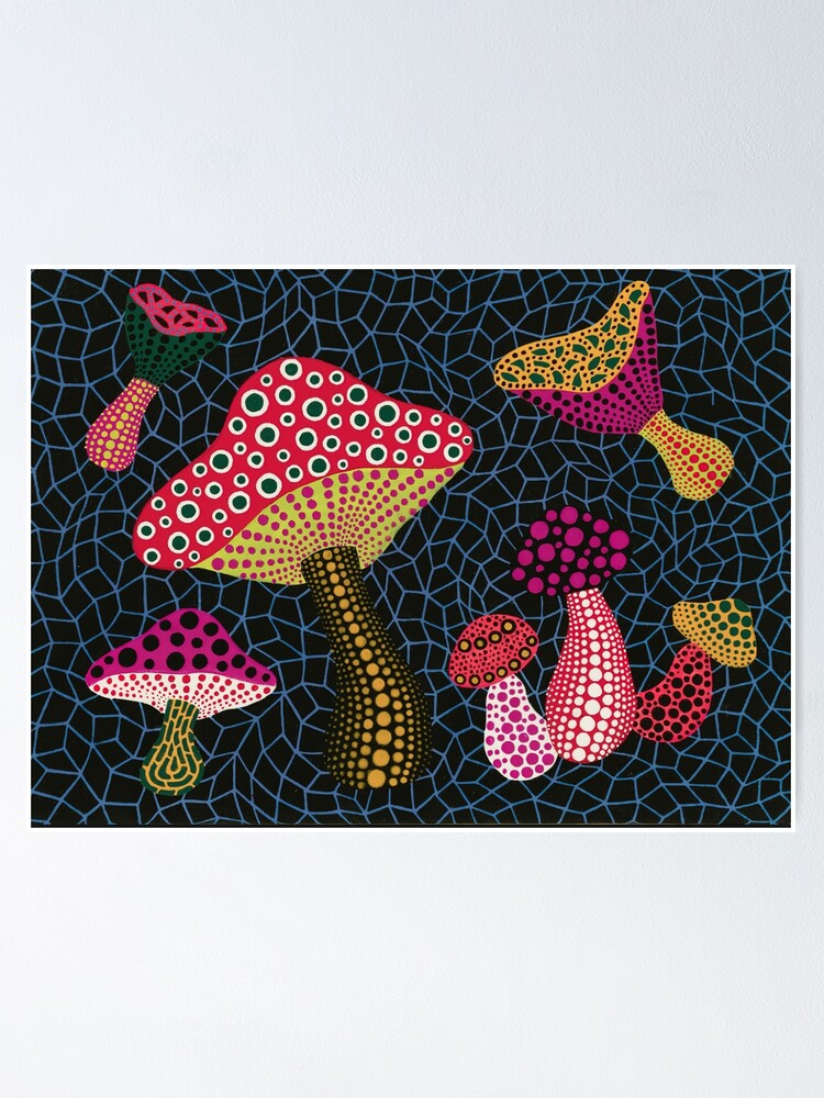 "Yayoi Kusama | Mushroom" Poster for Sale by brendahart901 | Redbubble