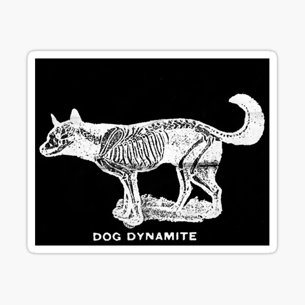 "Dog Dynamite" Sticker for Sale by Bop1975 | Redbubble