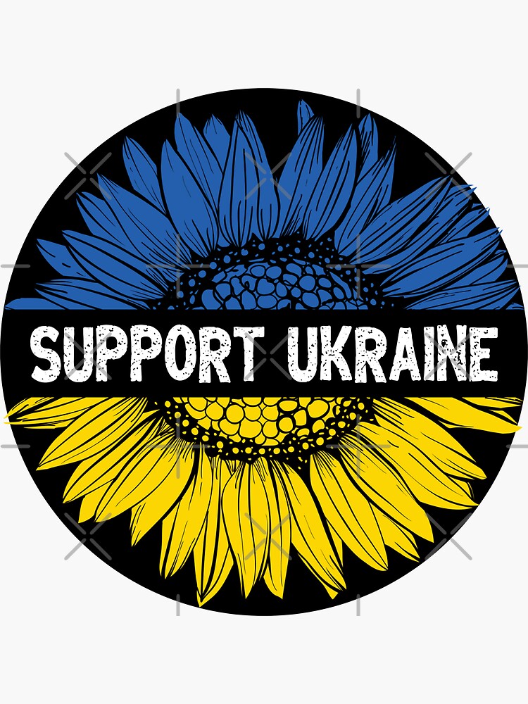 "Support Ukraine" Sticker by MaryamHamza | Redbubble