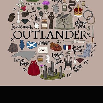 "Outlander in Typography" Sticker for Sale by leannetyfcl | Redbubble