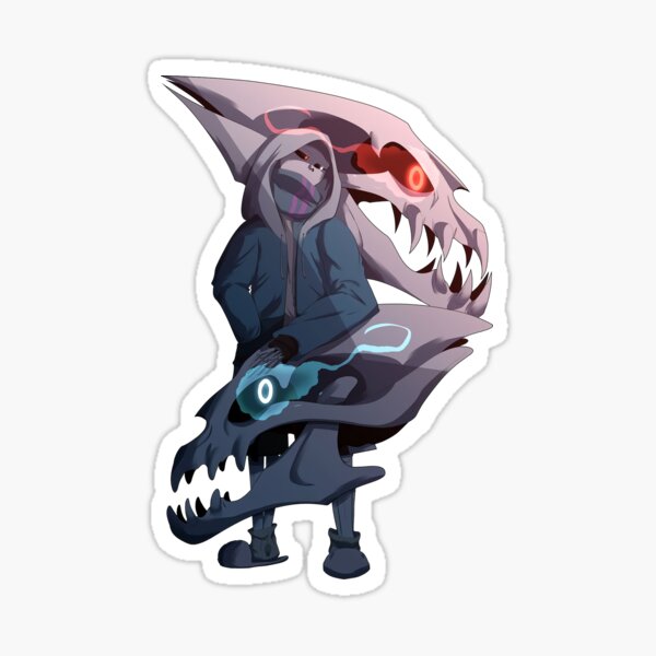 "Sans Undertale And Dragon Skulls" Sticker for Sale by Monili98 | Redbubble