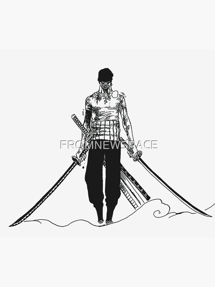 "Roronoa Zoro" Sticker by FROMNEWSPACE | Redbubble