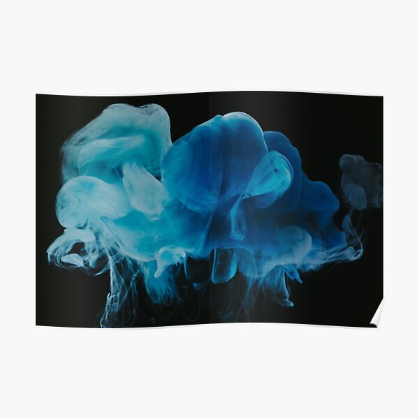 "Blue smoke" Poster for Sale by Fadded | Redbubble