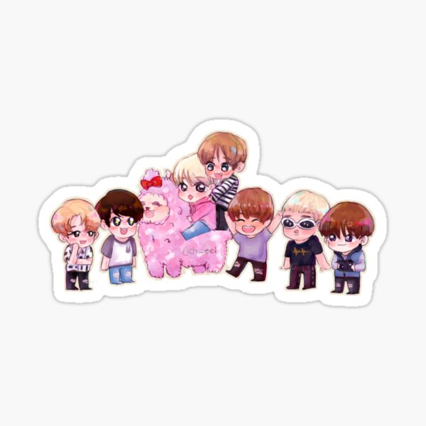 "Cute Anime Bts Boys" Sticker by Nabeel-Saleem | Redbubble