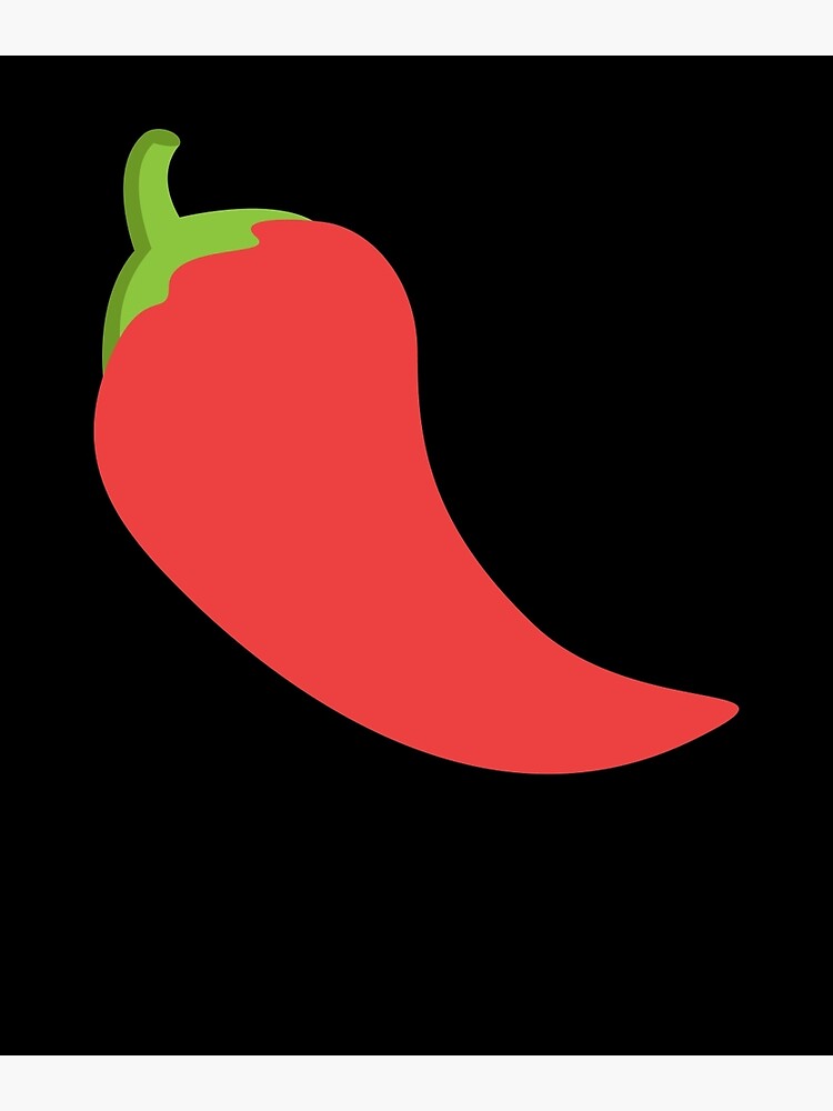 "Emoji Chilli Pepper" Poster by roarr | Redbubble