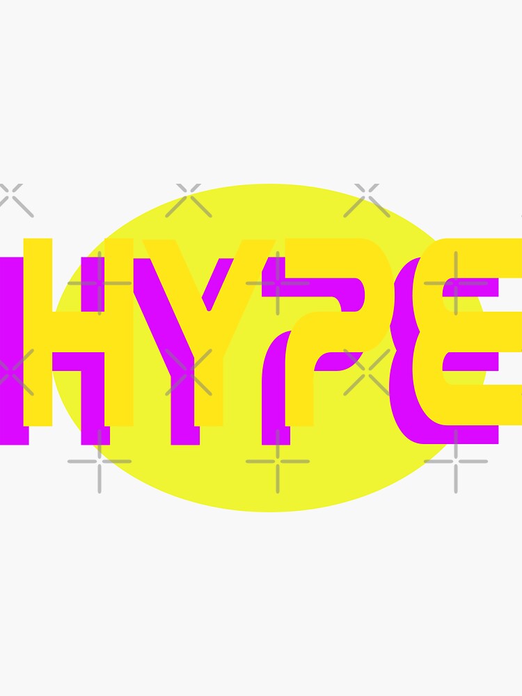 "Hype 3d drawing " Sticker for Sale by Blondiabshop | Redbubble