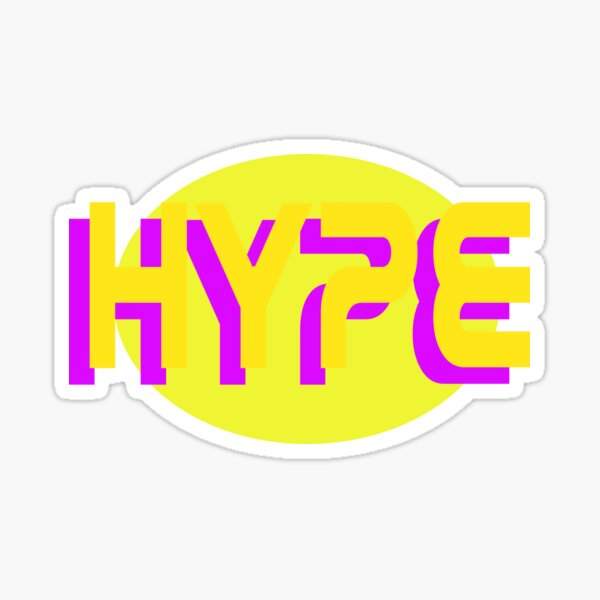 "Hype 3d drawing " Sticker for Sale by Blondiabshop | Redbubble