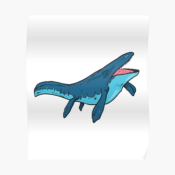 "Mosasaurus" Poster for Sale by Anysaurus | Redbubble