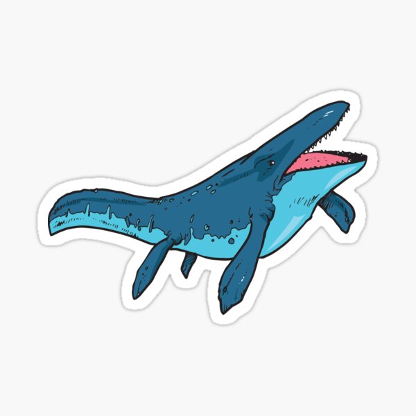 "Mosasaurus" Sticker by Anysaurus | Redbubble