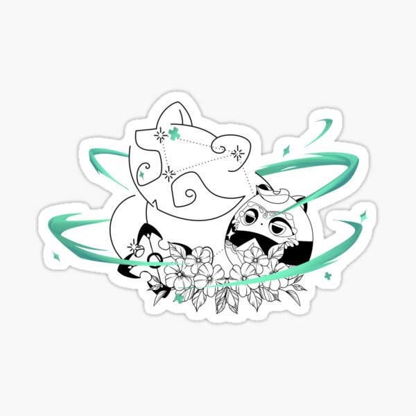 "Sayu Constellation Design" Sticker by KyasurinShop | Redbubble