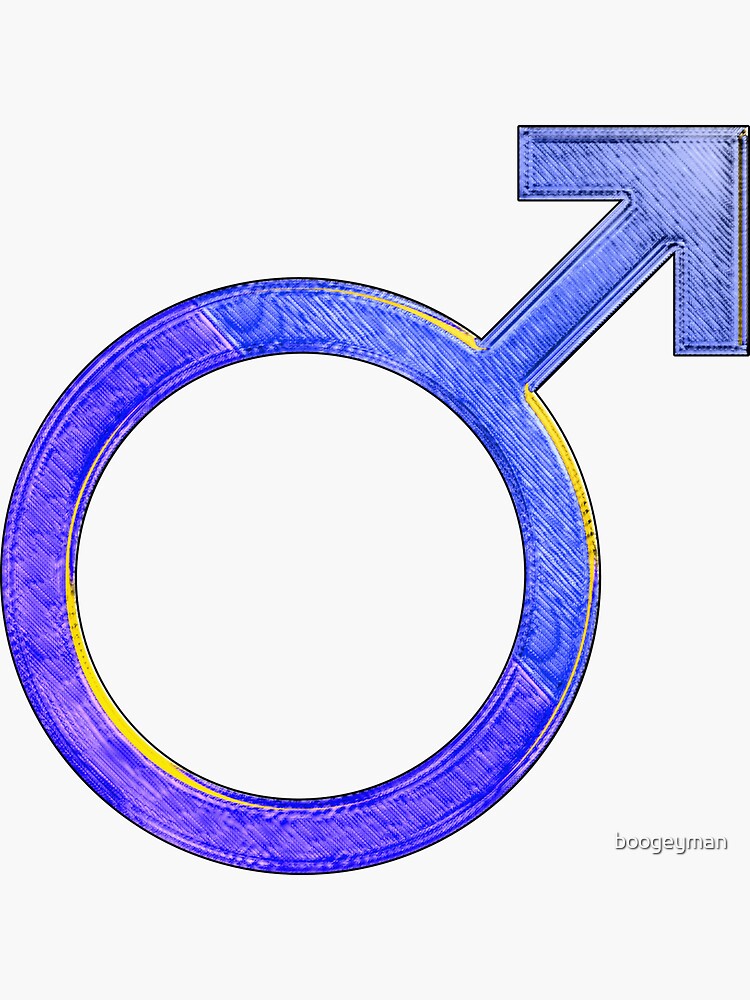 "Male" Sticker by boogeyman | Redbubble