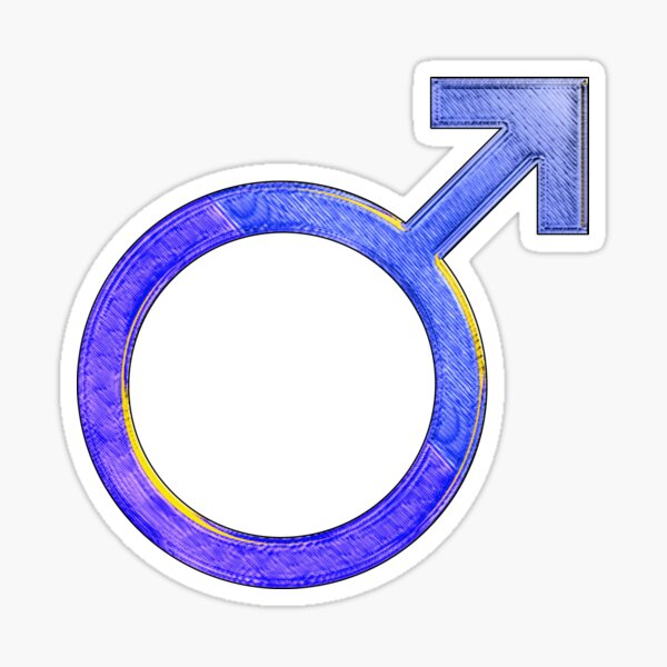 "Male" Sticker by boogeyman | Redbubble
