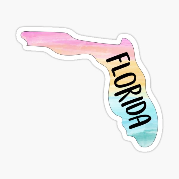 "Florida" Sticker for Sale by darcy23 | Redbubble