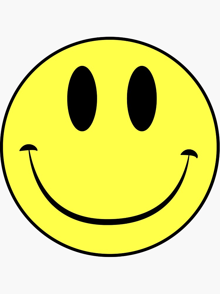 "Classic Acid House Smiley Face Rave Culture" Sticker by ...