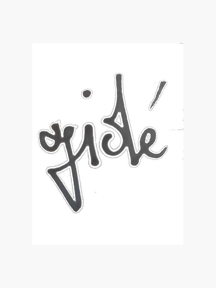 "Jidé official design #019" Sticker by Jide-art | Redbubble