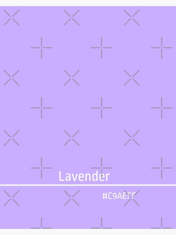 Póster «Lavanda, código de color hexadecimal; 13 Fundas Pro Max para ...