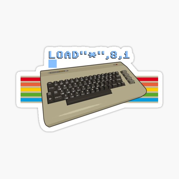 "LOAD "*",8,1 - Classic command for Retro Commodore 64 Home Computer ...