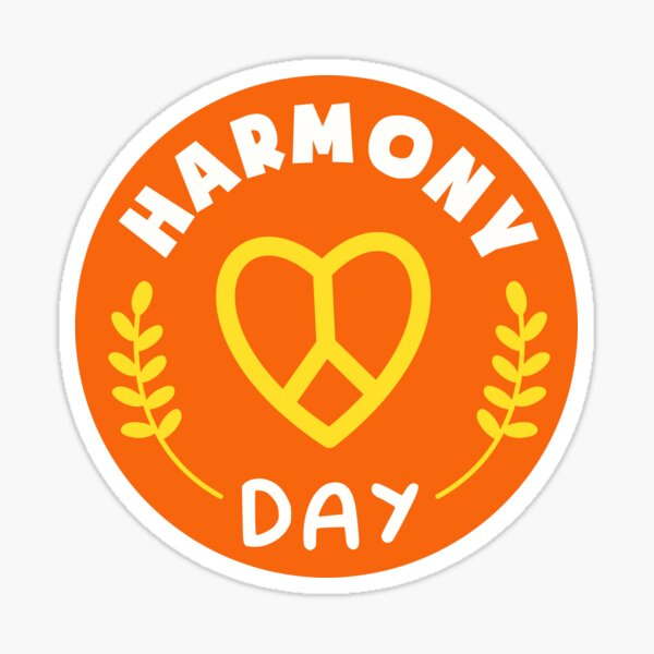 "Harmony day 2022 - Orange Australian Harmony day" Sticker for Sale by ...