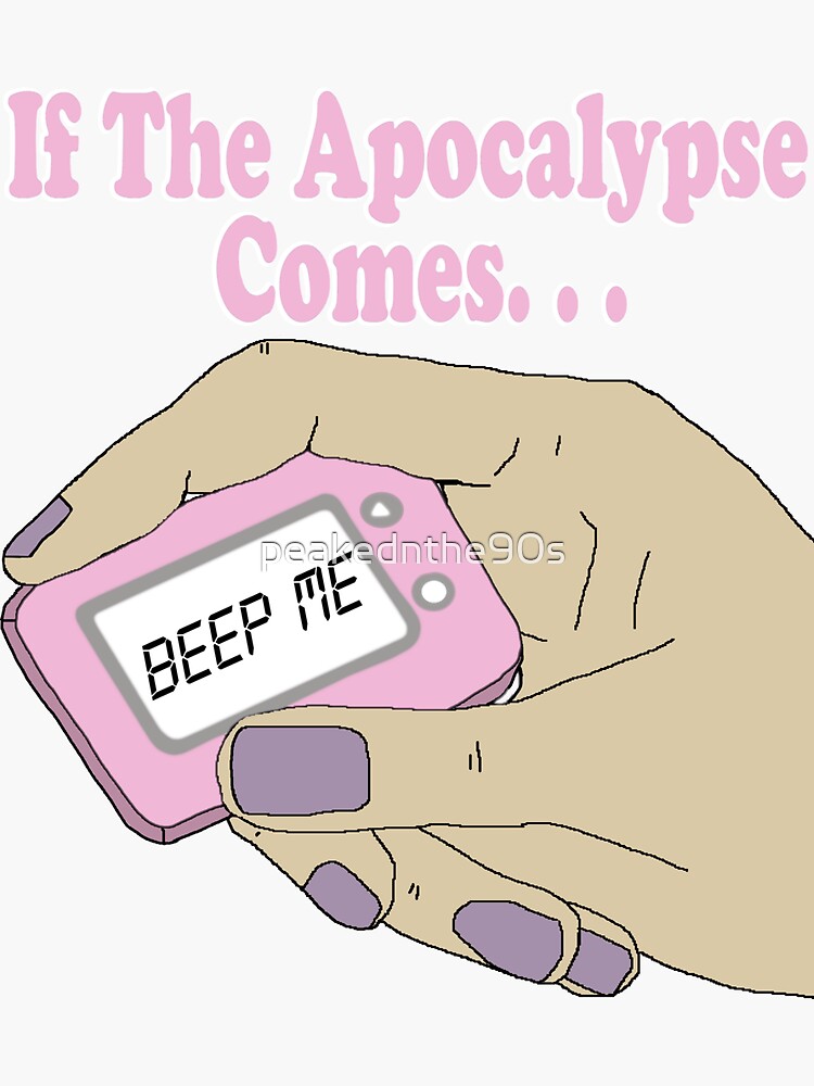 "Buffy The Vampire Slayer Beep Me" Sticker for Sale by peakednthe90s ...